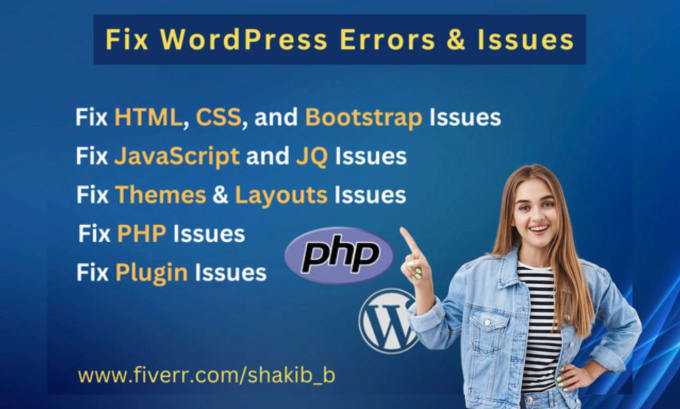 Fix Your Html Css Jquery Wordpress Php Issues By Shakib B Fiverr