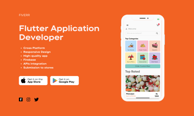 Be Your Flutter Developer For High Performing Stunning App By Iamchef