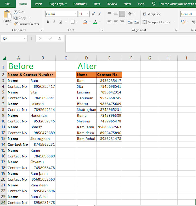 Do Excel Data Entry Data Cleaning And Formatting By Pradeeppraja261
