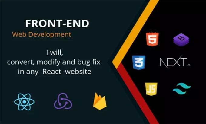 Be Your Frontend Web Developer Using React Html Css Javascript By