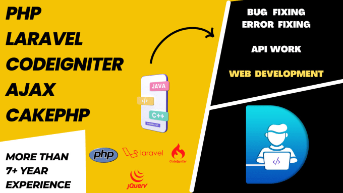 Do Php Laravel Codeigniter Ajax Jquery Api Development By
