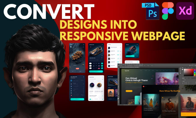 Convert Designs To Responsive Webpages Using Css Bootstrap By Kanishr