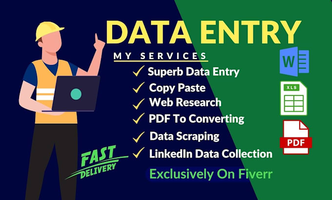 Do Superb Data Entry Web Research Copy Paste Data Scraping For You