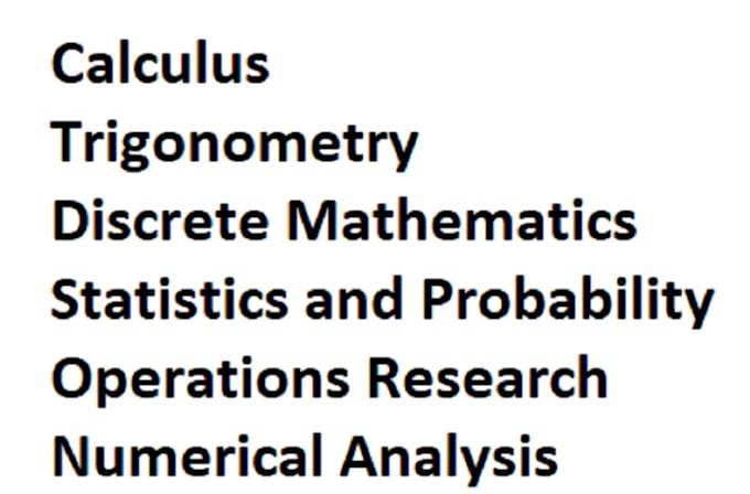 Handle Numerical Methods Probability Statistics Calculus Ode Pde