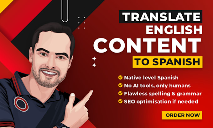 Translate Existing English Content To Spanish By Modthegod Fiverr