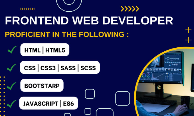 Be Your Fronted Web Developer With Html Css Bootstrap Javascript By