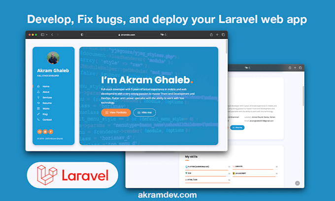 Develop Fix Bugs And Deploy Your Laravel Web App By Akramghammari