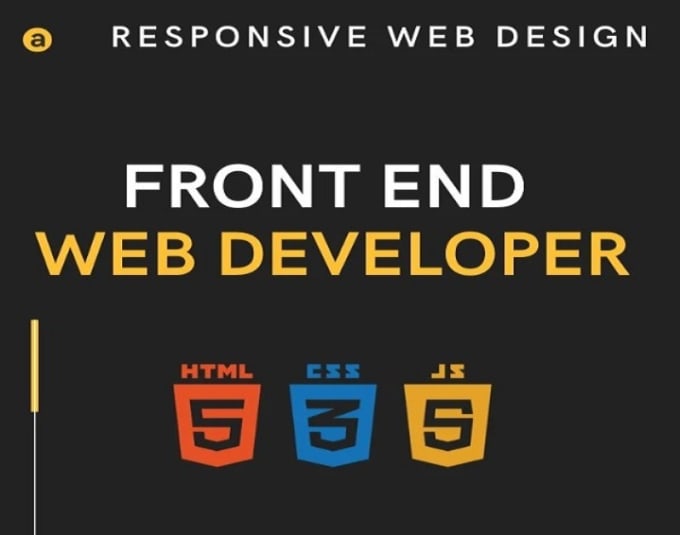 Be Your Front End Web Developer Using Html Css Bootstrap And Javascript