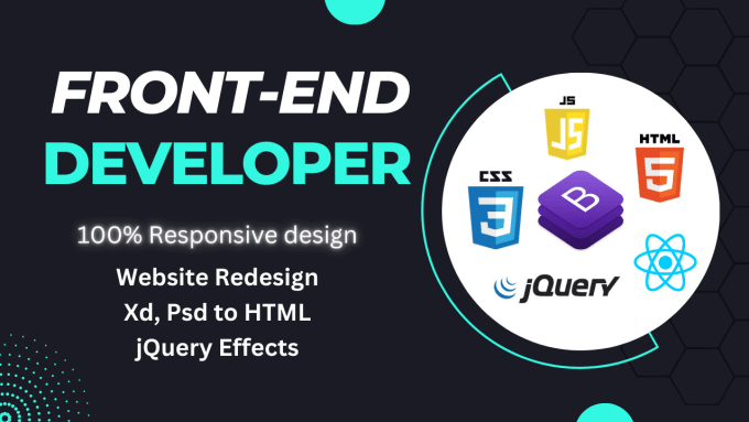 Do Front End Web Development Using Html Css Bootstrap React By