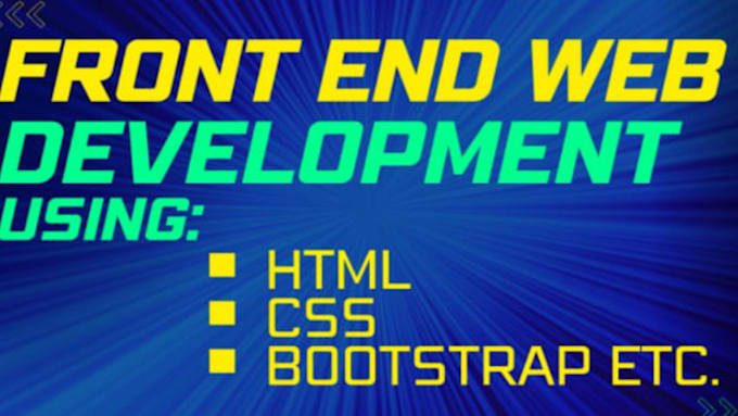 Be Your Front End Web Developer Html Css Bootstrap By Haseebmughal