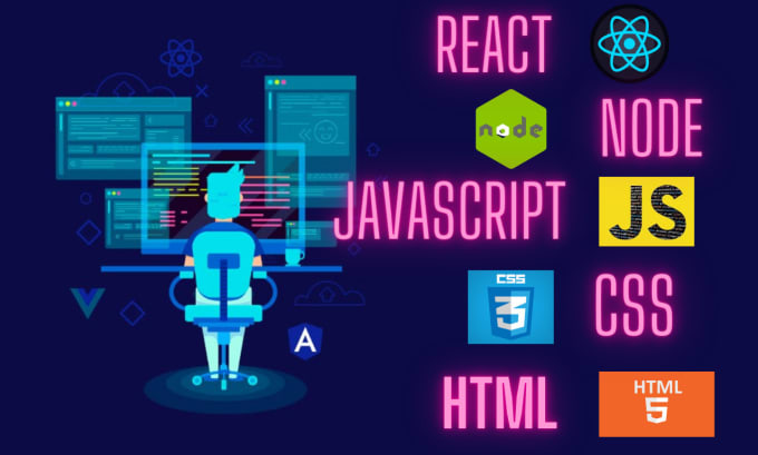 Create Responsive Websites In Html Css Javascript React And Nodejs By