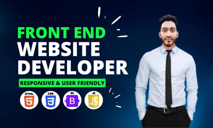 Be Your Front End Web Developer Using Html Css Bootstrap Javascript