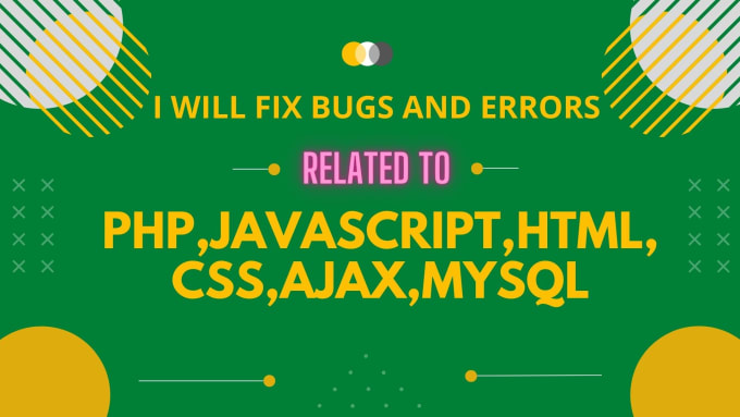 Fix Errors And Bugs Related To Wp Html Css Javascript Jquery Ajax