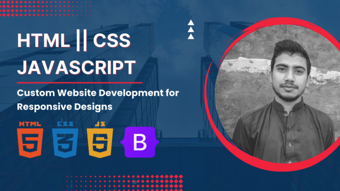 Do Custom Html Css Javascript Website Development For Responsive