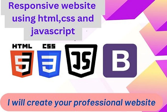 Develop A Custom Responsive Website With Html Css Javascript