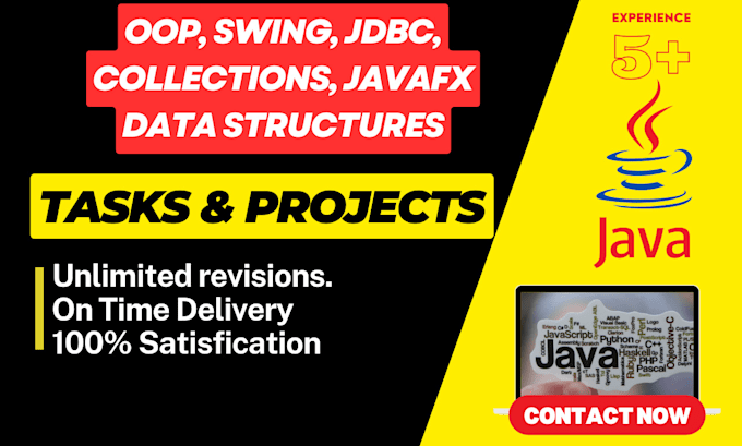 Help You In Java Oop Swing Data Structure And Jdbc Tasks And