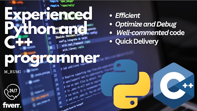 Write Cpp And Python Programming Projects By M Rumi Fiverr