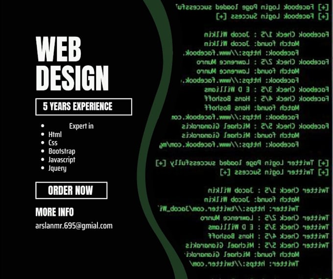 Be Your Front End Developer Website Designer Html Css Javascript