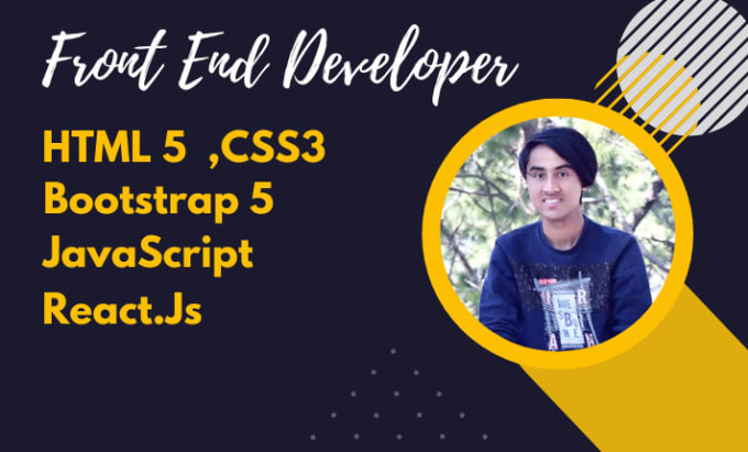 Do Front End Development Using Html Css Bootstrap And Javascript