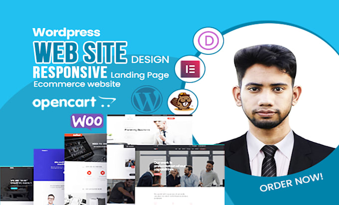 Build Website Using Opencart Divi Elementor Beaver Builder By