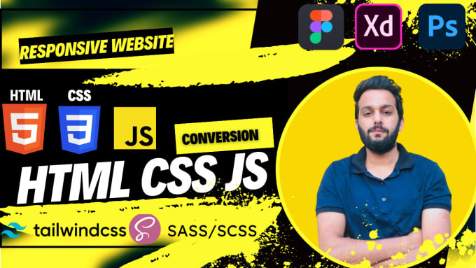 Be Your Front End Web Developer Using Html Css Js Bootstrap By Mohsin