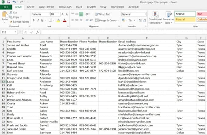 Do Data Entry Mining And Scrapping Using Excel Google Spredsheet By