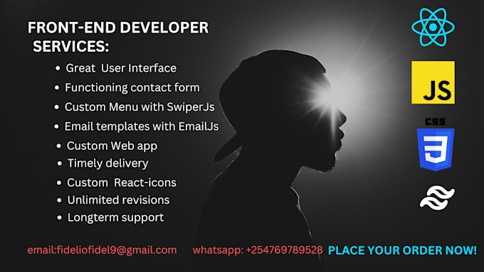 Develop Stunning React Web Apps Emailjs Swiperjs By Fidelio Fiverr
