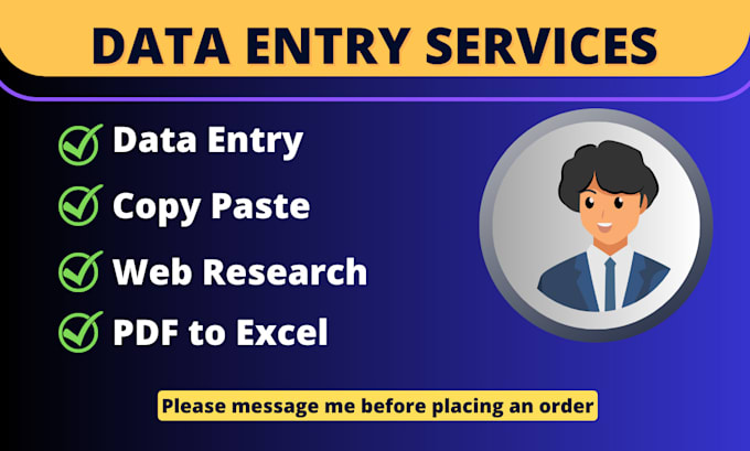 Do Accurate Data Entry Web Research Copy Paste And Excel Data Entry