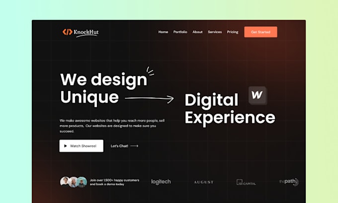 Design Modern Responsive Agency Website Ui Ux Using Figma By