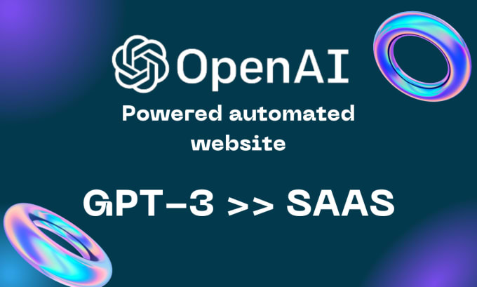 Develop Open Ai Chat Gpt Program For Any Purpose With Saas By
