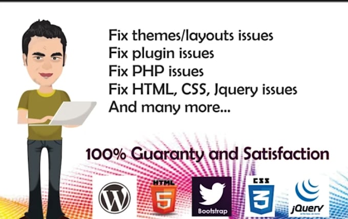 Fix Your Html Css Jquery Bootstrap Js Wordpress Issues By