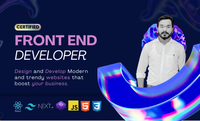 Be Your Front End Developer In Html Css Reactjs Nextjs Vuejs By
