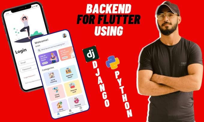 Develop Backend For Flutter App Using Django Python And Fastapi By