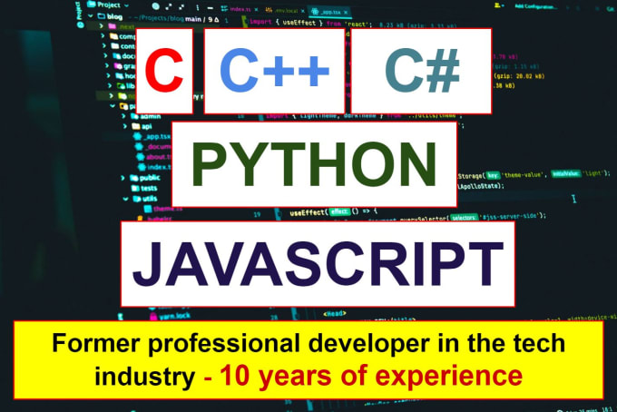 Do Tasks In C Cpp Csharp Javascript And Python By Yossi Fiverr
