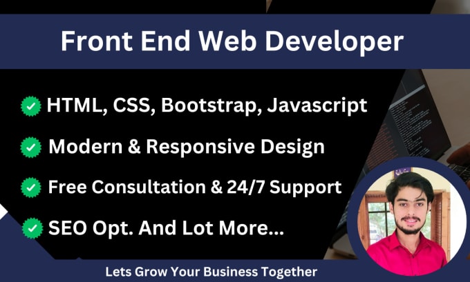 Front End Web Developer Website Development Design Html Css Javascript