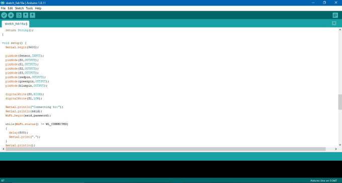 Write The Arduino Ide Code For Arduino Esp32 Esp8266 Boards By