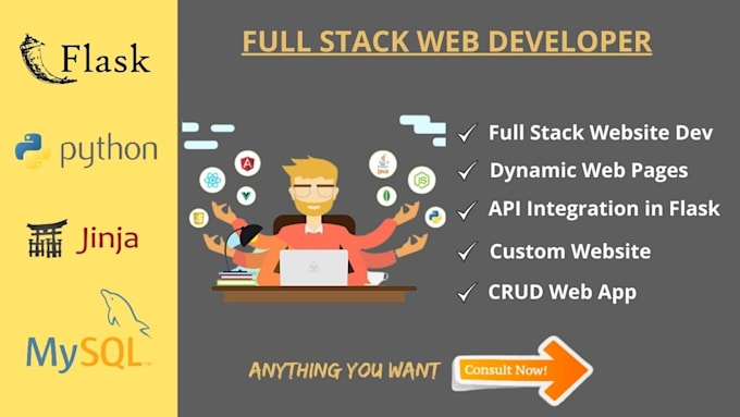Build Professional Python Flask Full Stack Website By Hatimdahi Fiverr
