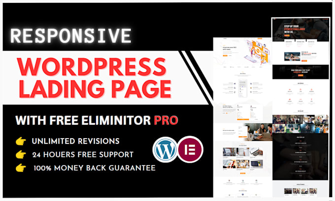 Create Responsive Wordpress Landing Page Design By Rokibhasan71 Fiverr