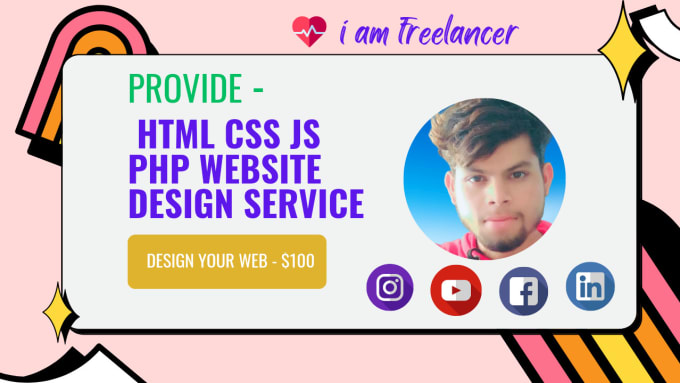 Develop And Design Your Web Projects Html Css Javascript By