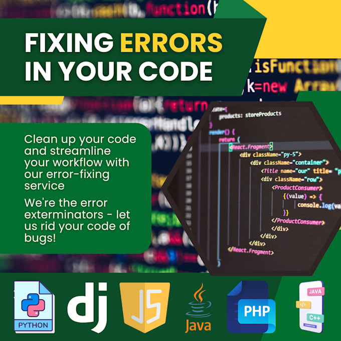 Fix Errors In Python Java Javascript And Php By Zaraiz Fiverr