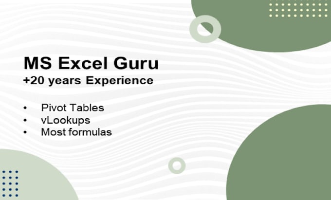 Help You With Pivot Tables Vlookups And Most Ms Excel Formulas By