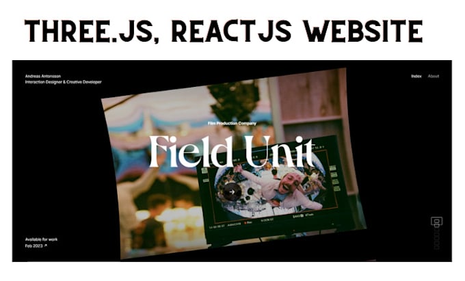 Build Threejs Animation Reactjs Website D Website Animation By