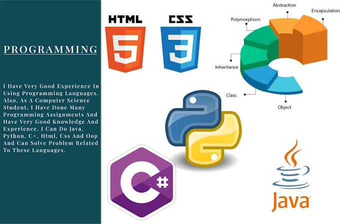 Do Programming Tasks And Problem Solving In Java C Sharp And Python By