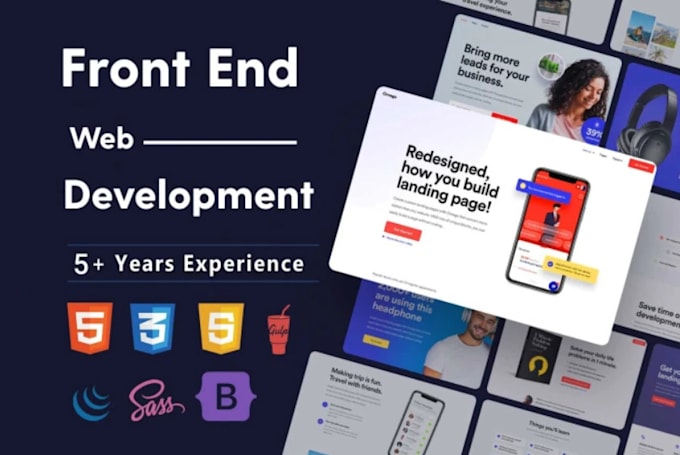 Be Your Front End Web Developer Using Html Css Javascript By