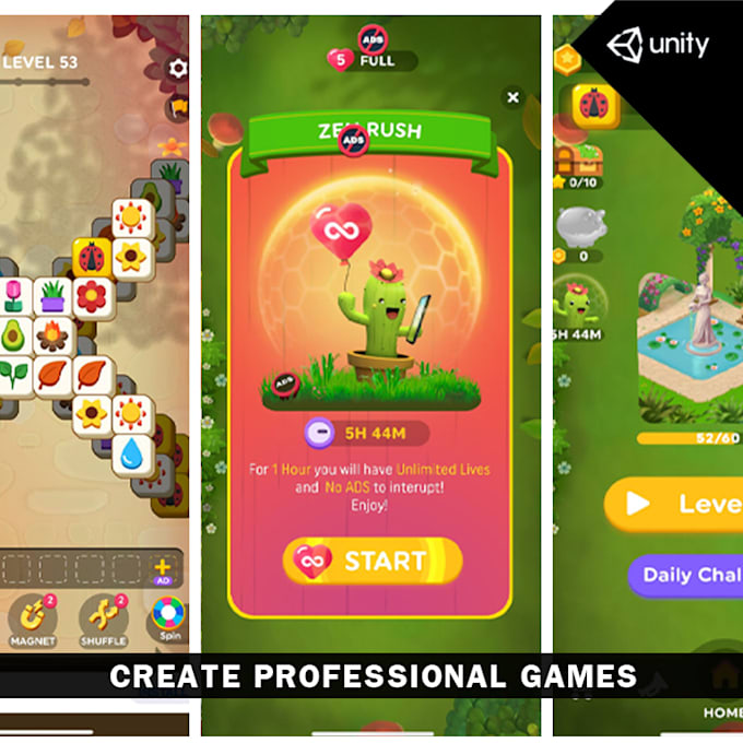 Develop Game In Unity 2d 3d For Android Ios Pc Web By Azedraja Fiverr