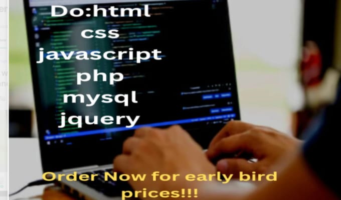 Do Html Css Javascript Jquery Php Mysql Tasks And Bug Fixes By