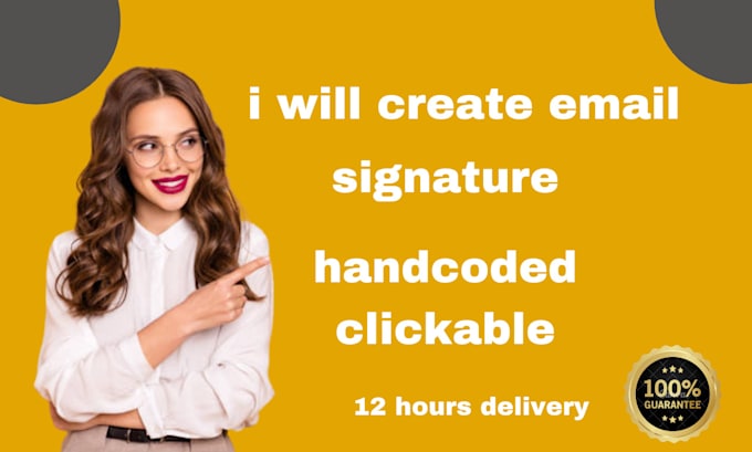 Make Clickable Html Email Signature For Outlook Gmail Etc By