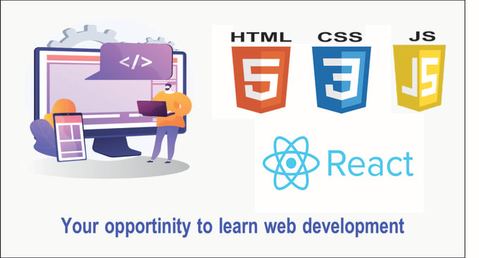 Teach You Html Css Javascript And React Js By Simocode Fiverr