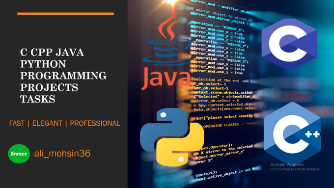 Do Your C Cpp Java Python Programming Projects And Tasks By Mohsinali