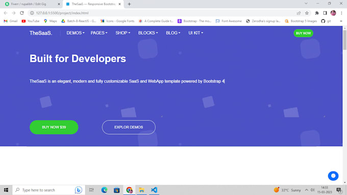 Do Front End Responsive Web Application Using Html Css By Rupalibh Fiverr